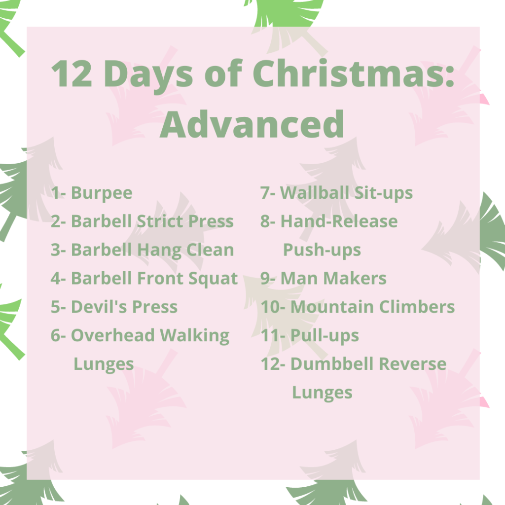 12 Days of Christmas Workout - Red Leaf Nutrition